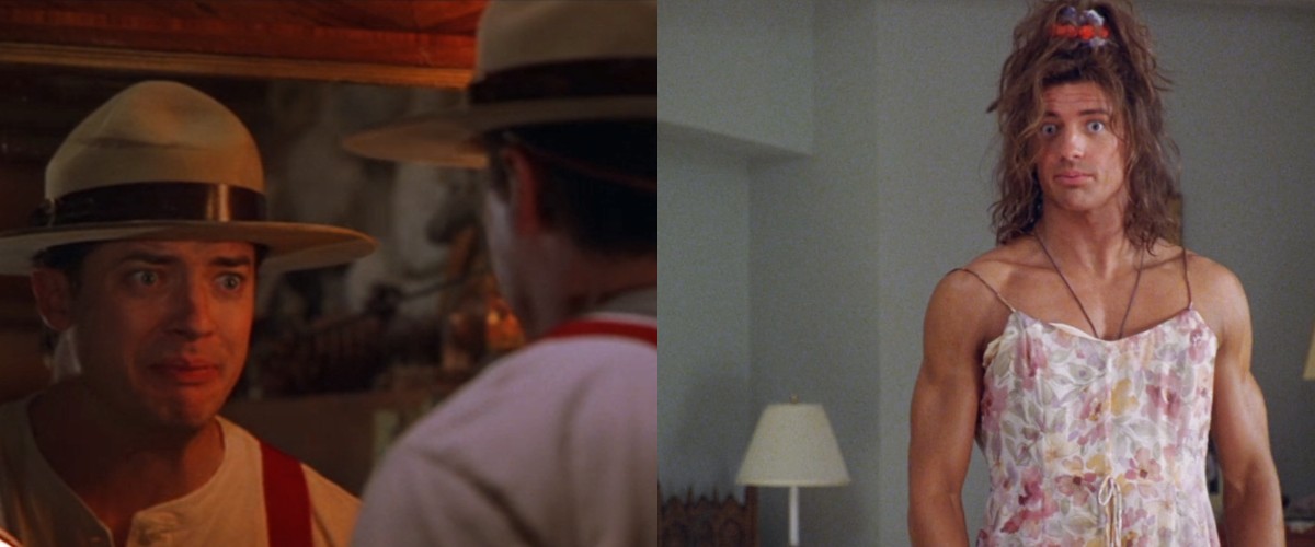 Brendan Fraser in Dudley Do-Right (1999) & George of the Jungle (1997)