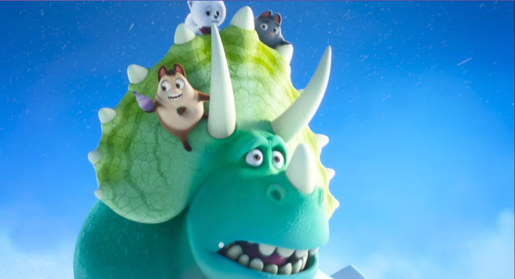 Op brings Hoss the Triceratops to the arctic to save Clarence and the ...