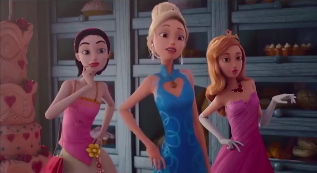 The Princesses voiced by Ashley Tisdale (Cinderella), Avril Lavigne ...