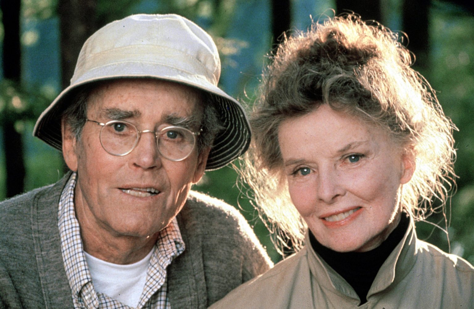 Norman Thayer Jr. (Henry Fonda) and Ethel Thayer (Katharine Hepburn) in ...