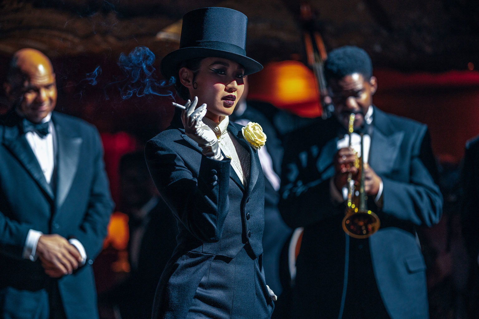 Lady Fay Zhu (Li Jun Li) and Sidney Palmer (Jovan Adepo)